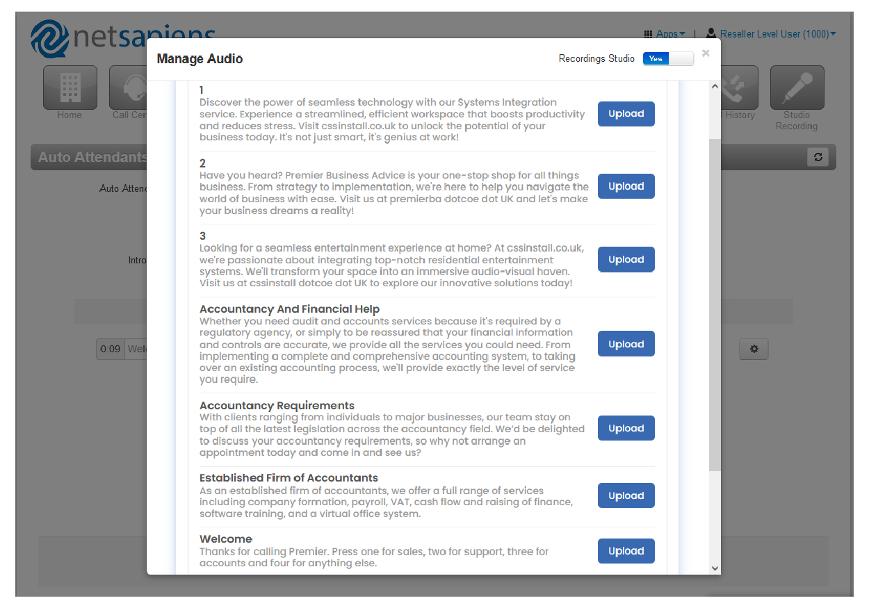 Integrating with NetSapiens